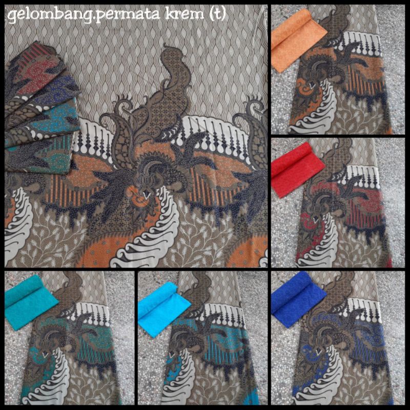 Jual hmt kain batik motif jaring ombak pola baju spesialis seragam ...