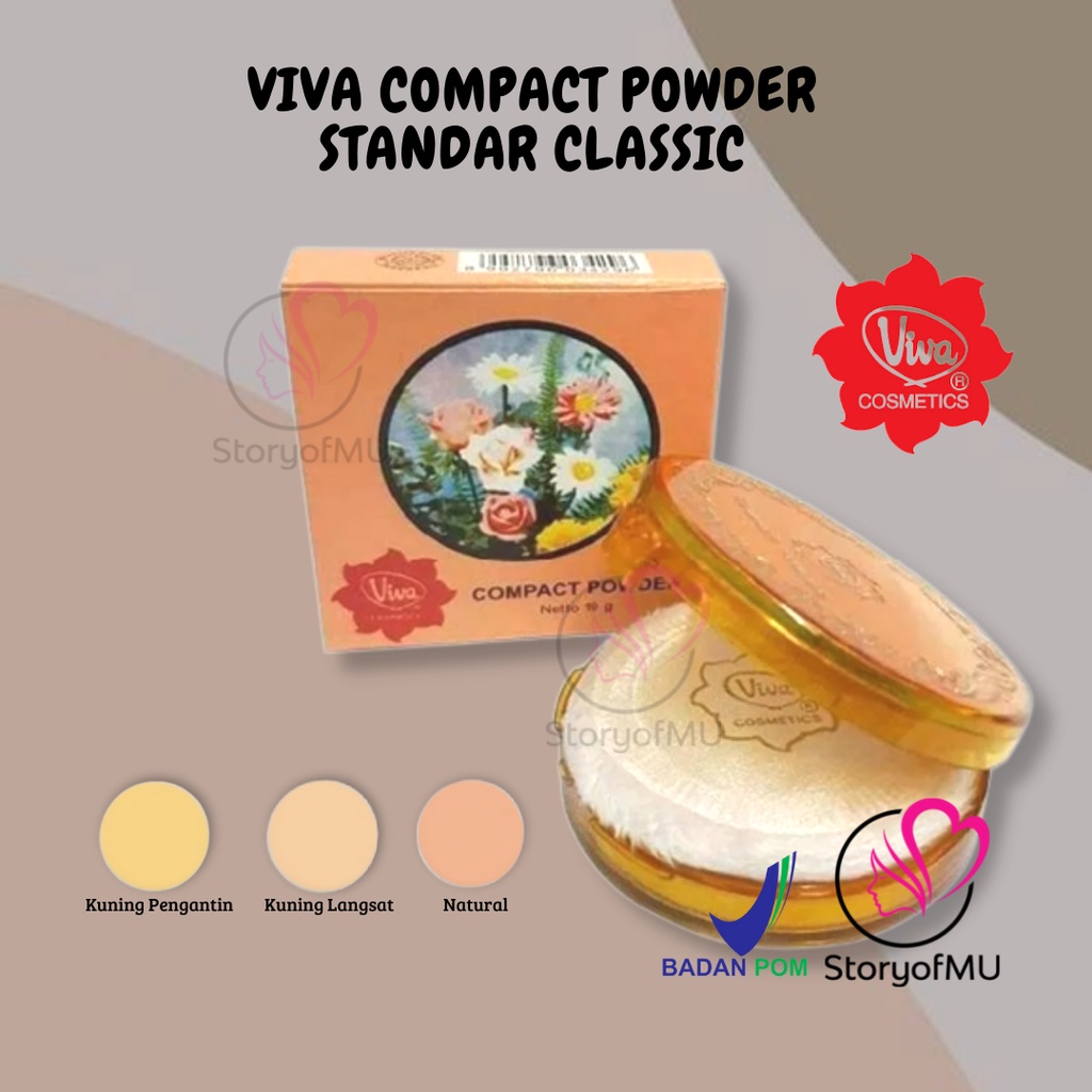 Jual VIVA Compact Powder 19gr [Bedak Padat Classic Standar] | Shopee ...