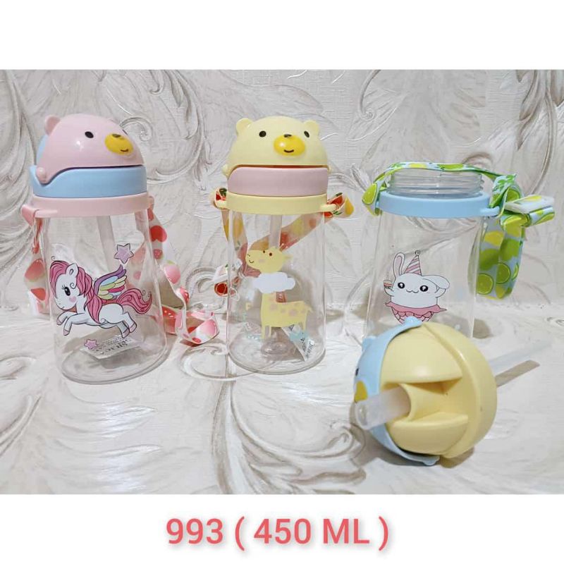 Jual Botol Plastik Viral Palembang Motif Kartun Lucu dan Unik 450ML ...