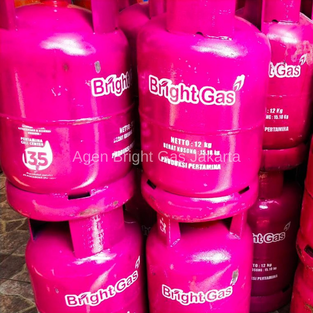 Jual TABUNG BRIGHT GAS 12 KG PINK KOSONG | Shopee Indonesia