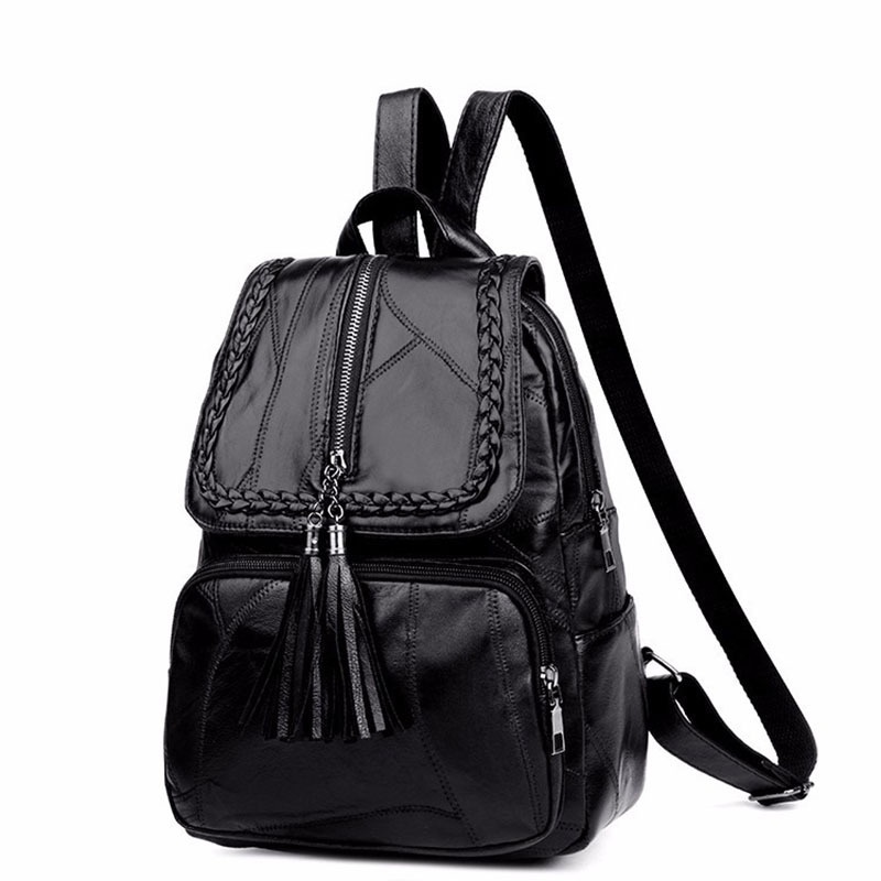 Jual TAS RANSEL WANITA KULIT PREMIUM HITAM KAJESA TA550B5 BACKPACK ...