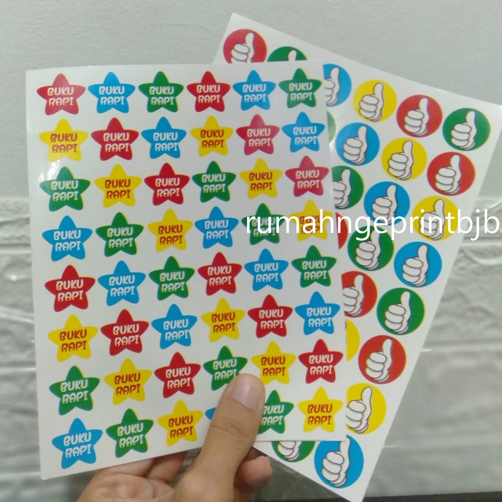 Jual CUSTOM NAMA ANAK Stiker Reward / pujian Anak Custom Isi 48 pcs ...