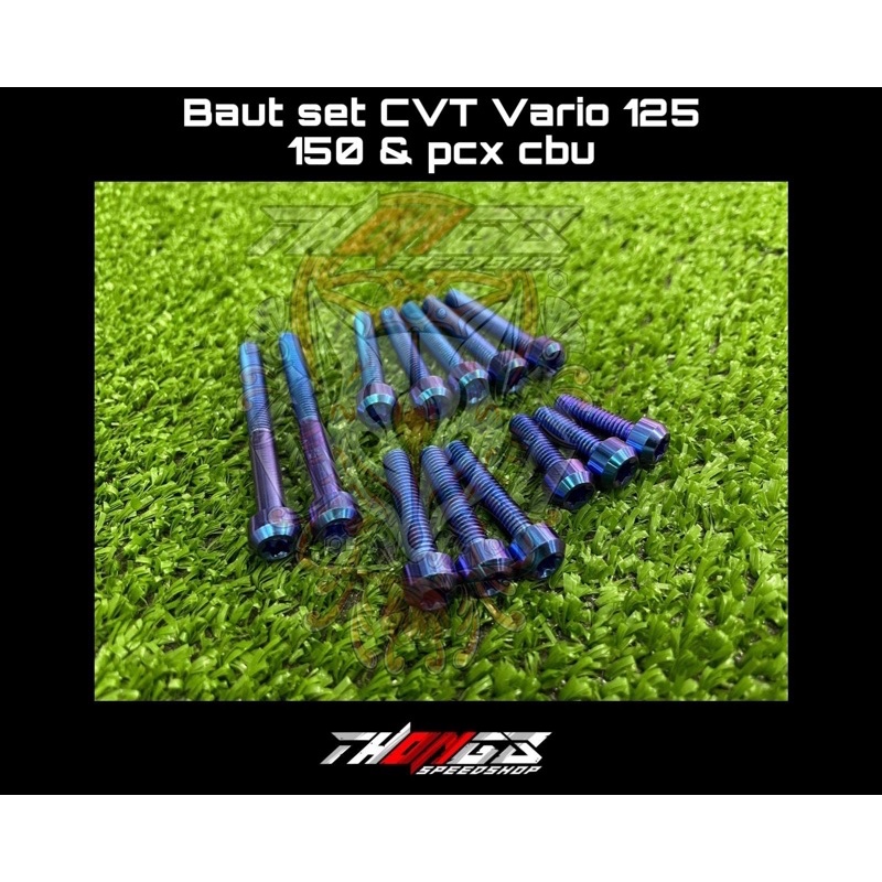 Jual BAUT TITANIUM BOLT SET CVT VARIO 125 150 LED PCX CBU 150 | Shopee ...