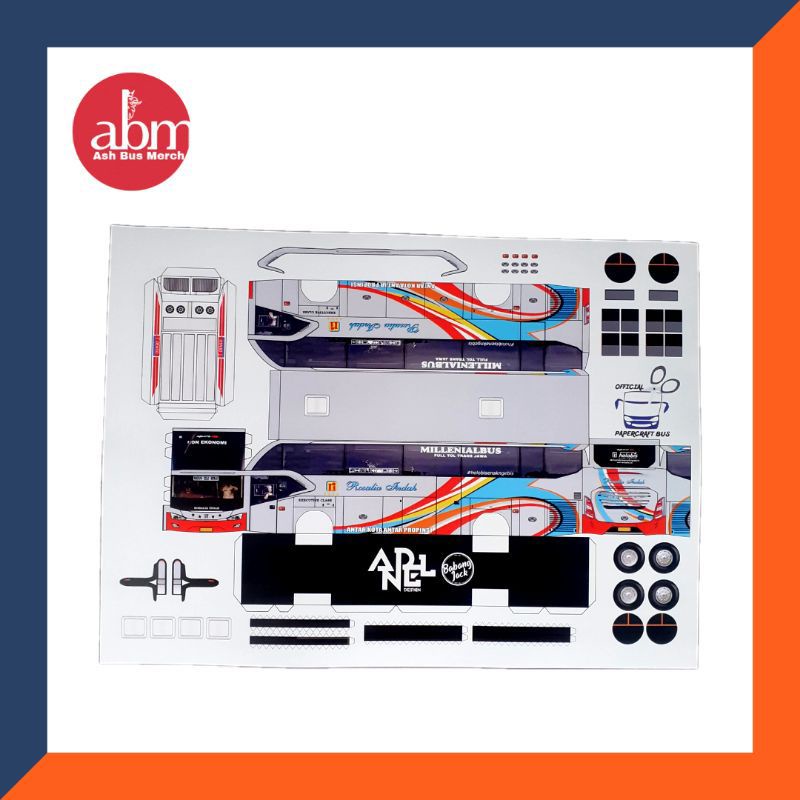 Jual pola paperbus miniatur bus miniatur bus rosalia indah | Shopee ...