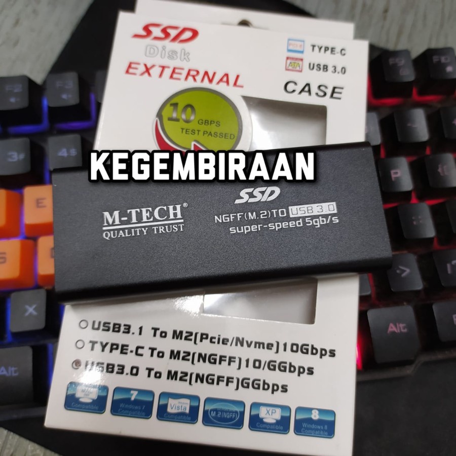 Jual Casing SSD M.2 NGFF SATA USB 3.0 Kabel M2 Adapter Enclosure ...