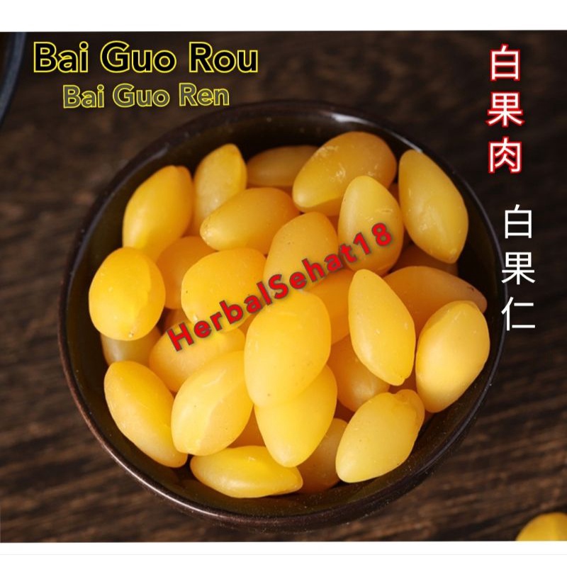 Jual Bai Guo Rou 200 Gram 白果肉 Ginkgo Nut Ginkgo Biloba Ginko Pat Kuo ...