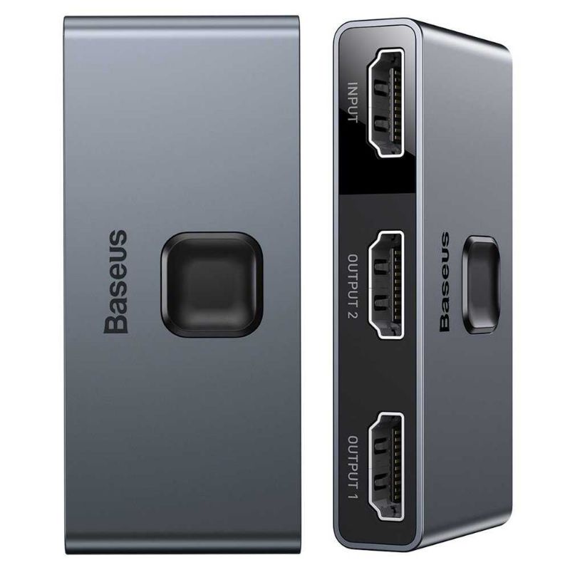 Jual HDMI Switcher Splitter Bi-Direction 2 in 1 Out 4K - CAHUB-BC0G ...