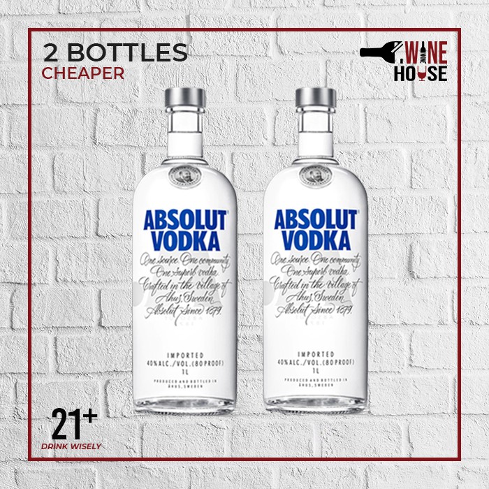 Jual Absolut Vodka (Promo 2 Botol) | Shopee Indonesia