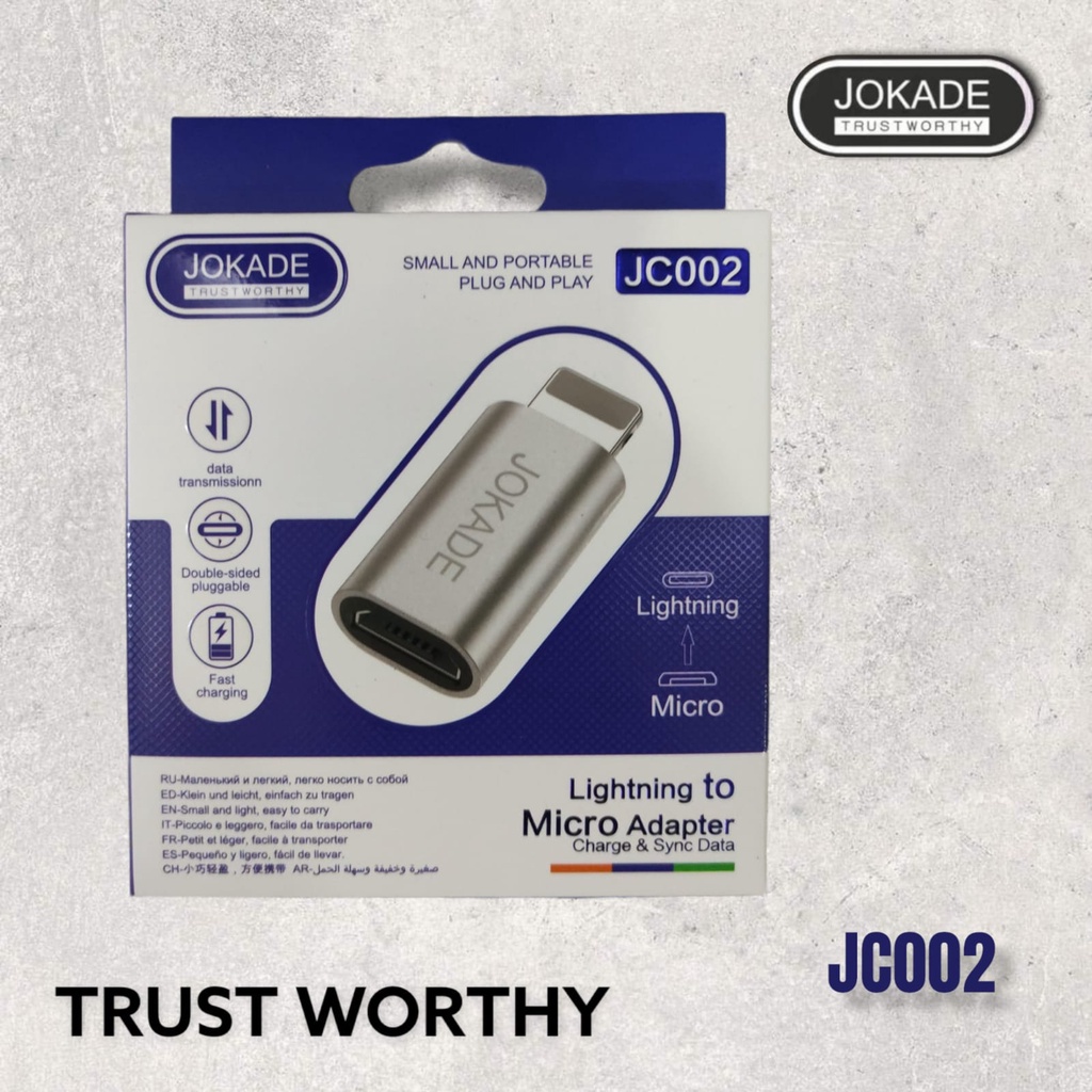Jual Konektor Micro USB to Lightning iphone Adapter Converter JOKADE ...
