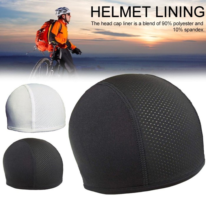 Jual Topi pelindung cover benie kepala helm motor sepeda inner cap ...