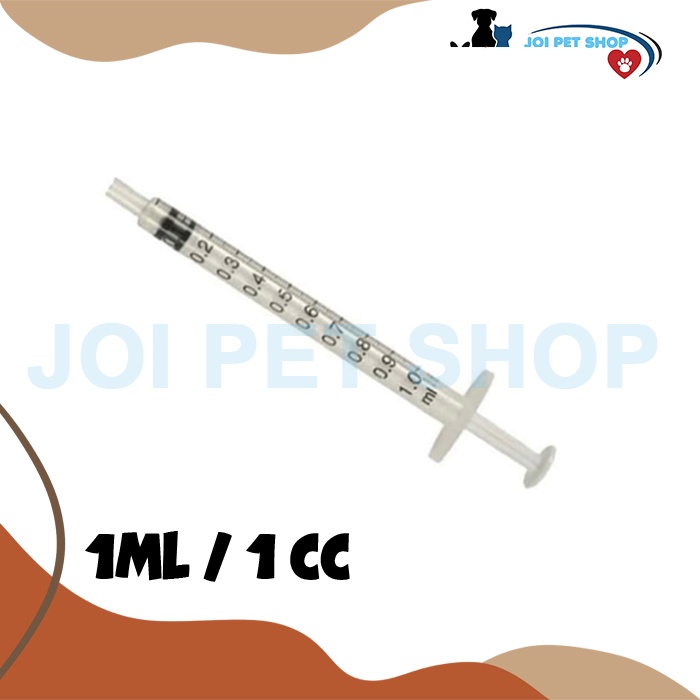 Jual Syringe / Spet / Spuit Suntikan 1ml 1 ml 1cc 1 cc untuk hewan | Shopee Indonesia