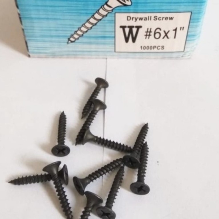 Jual Sekrup Gypsum Drywall Screw 6x1 Kemasan 100pcs | Shopee Indonesia