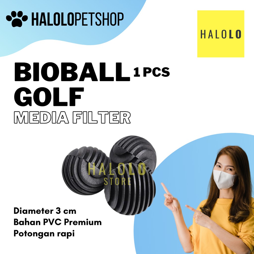 Jual Bioball Bio Ball Golf diameter 3cm PVC Premium Rumah bakteri kolam ...