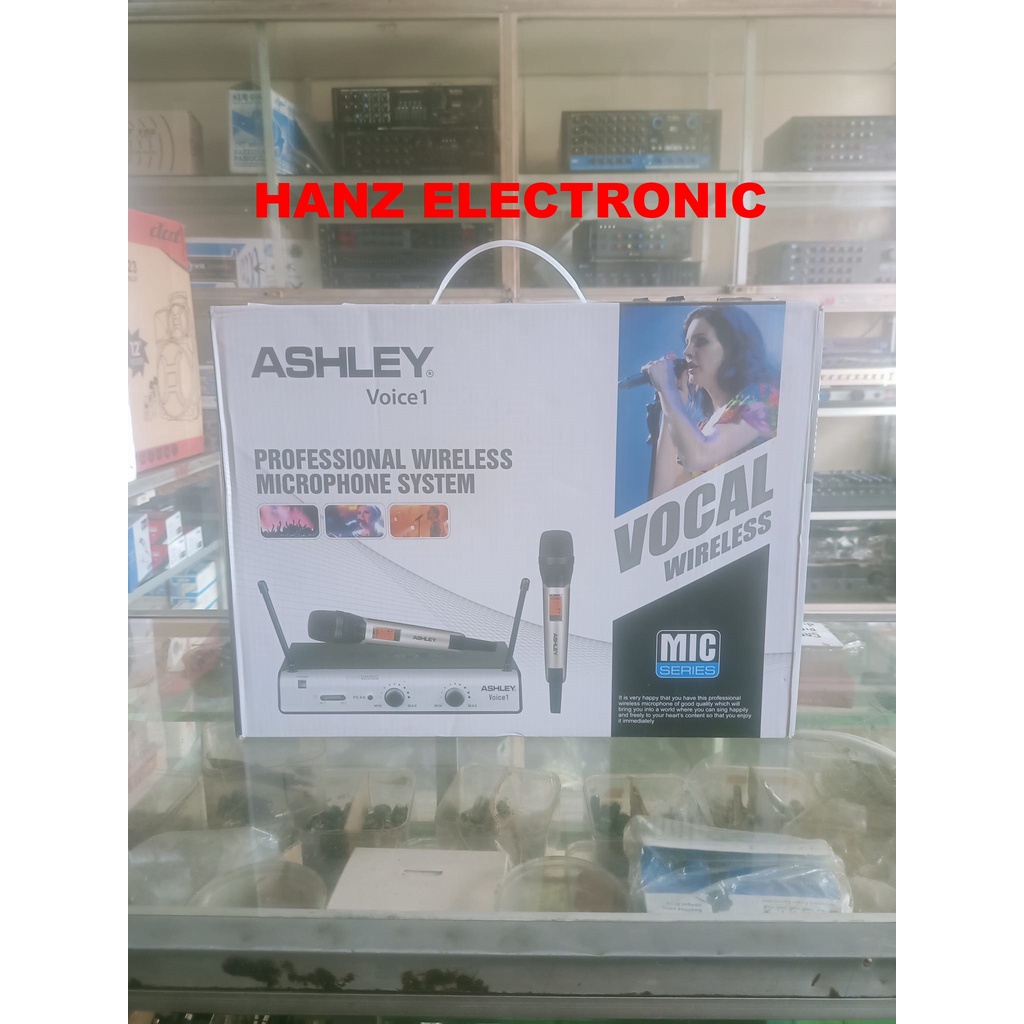 Jual Mic Wireless Ashley VOICE 1 MIC 2 HANDLED ORIGINAL ASHLEY MIC ...