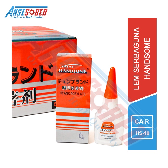 Jual LEM SERBAGUNA HANDSOME [HS-10] / GLUE CAIR / LEM KACA PLASTIK ...