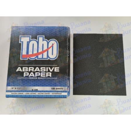 Jual Amplas Duco TOHO No 100 | Amplas Lembar | Amplas Kertas Grit 100 | Shopee Indonesia