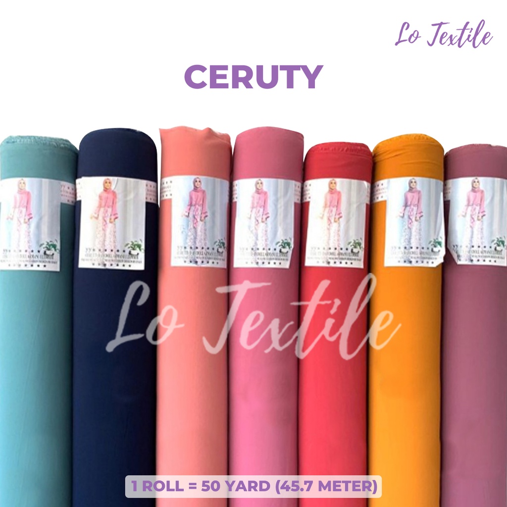 Jual 1 Roll Kain Ceruty Baby Doll - Kain Ceruti Bahan Hijab Gamis (60 ...