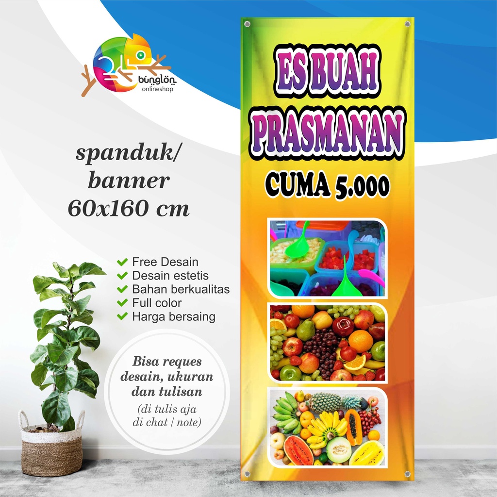 Jual Spanduk Banner Es Buah Perasmanan, Parasmanan | Shopee Indonesia