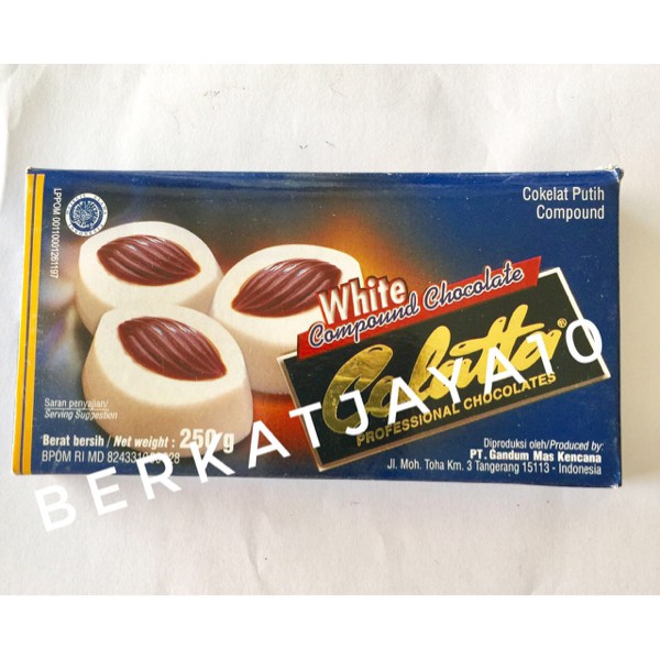 Jual Colatta white chocolate compound collata coklat putih leleh 250 gr ...