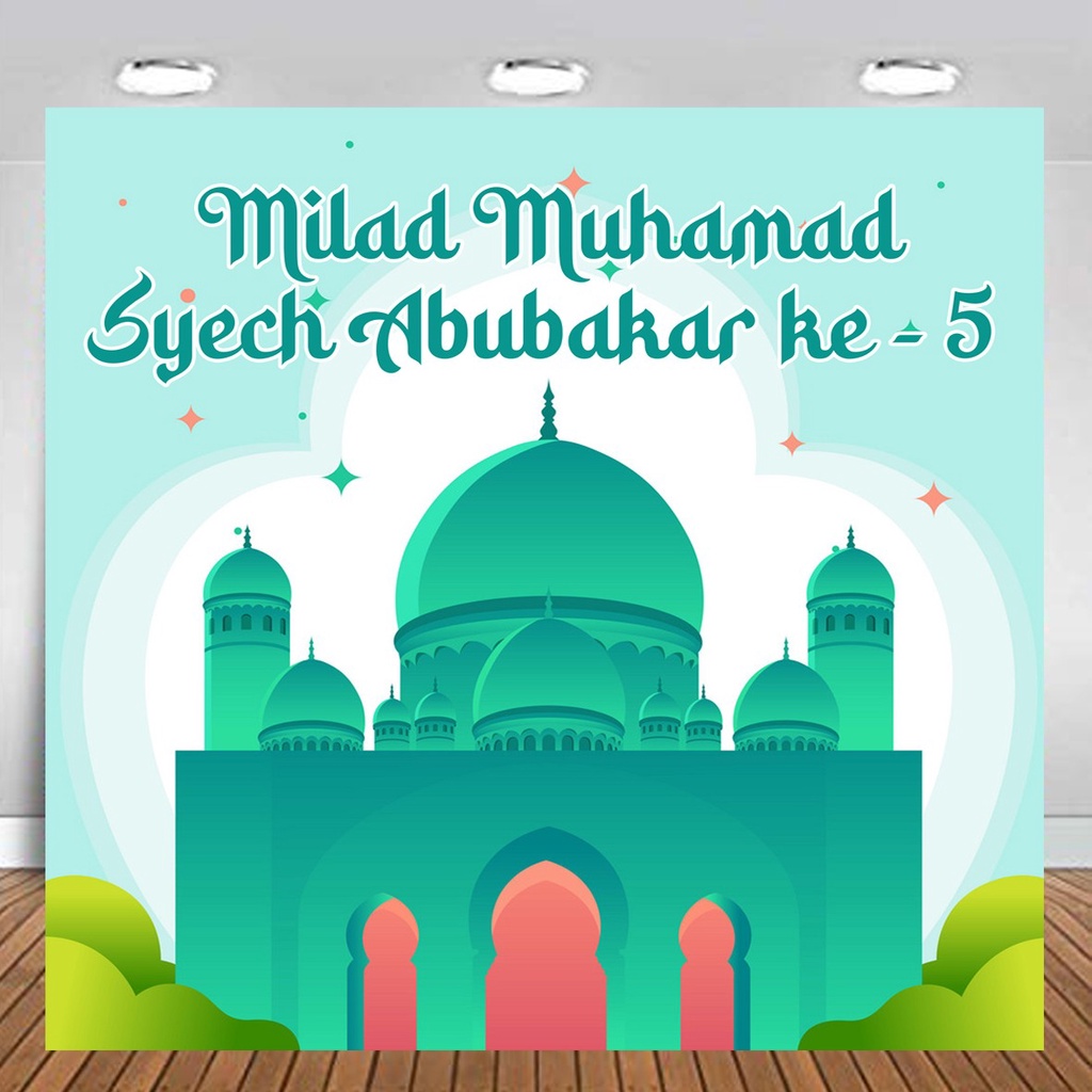 Jual Masjid Islami Ulang Tahun Party Backdrop Flexi Banner Birthday ...