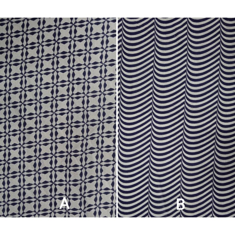 Jual Kain Katun Monokrom Motif Monocrome (Lb115) Harga 0.5 Meter ...