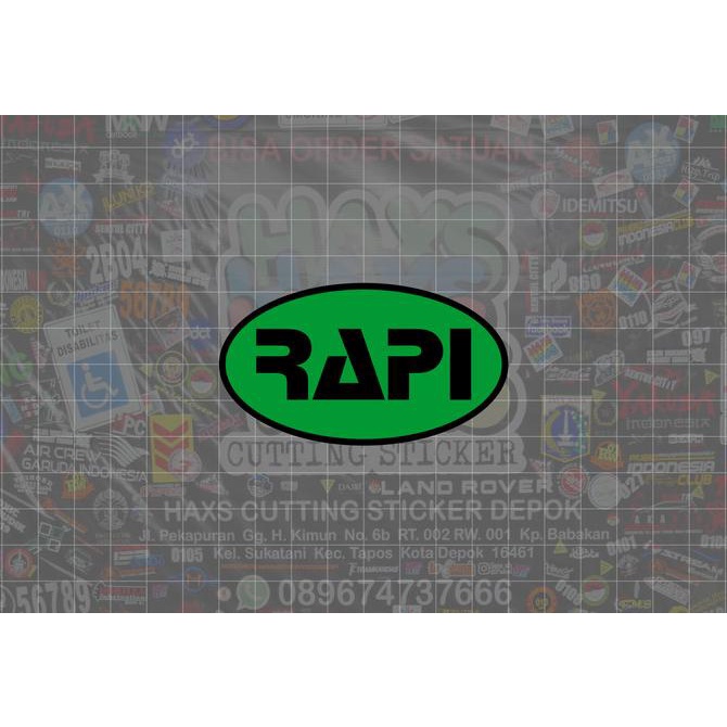 Jual Cutting Sticker Rapi Radio Antar Penduduk Indonesia Untuk Mobil ...