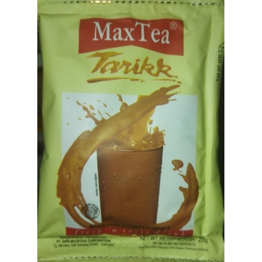 Jual max tea tarik minuman teh tarik bubuk sachet | Shopee Indonesia