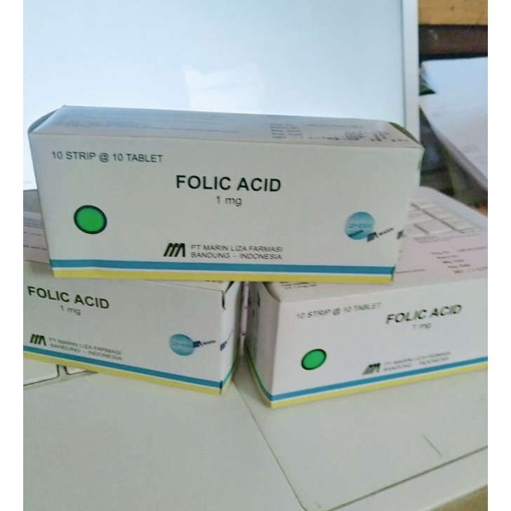 Jual Folic Acid 1 mg Box isi 100 Tablet Asam Folat 1000 mcg - PT Marin ...