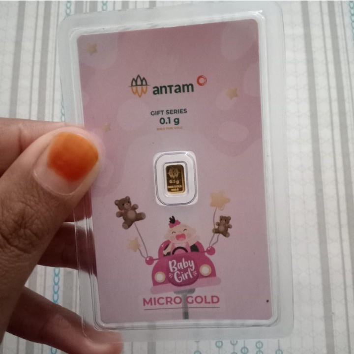 Jual Micro Gold Emas Kita 0,1 Gram 0.1 Gr Resmi Antam x Hartadinata ...