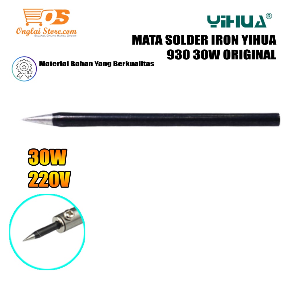 Jual MATA SOLDER YIHUA 930 30W BLACK | Shopee Indonesia