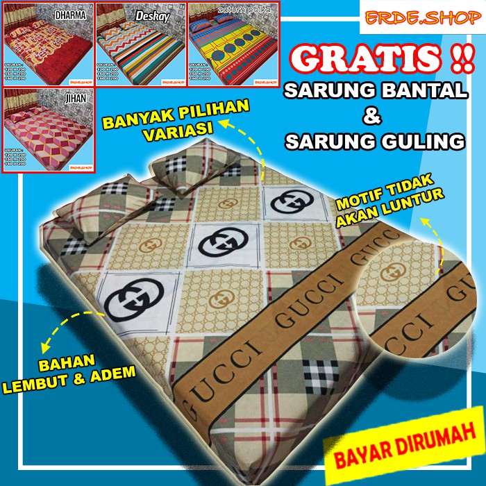 Jual SPREI 120X200 SEPRAI SPRAI SEPREI 180X200 160X200 SPREI RUMBAI ...