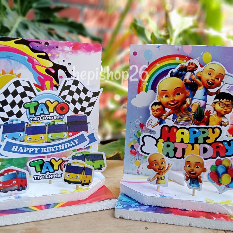 Jual Topper Cake Karakter 3D - Hiasan Kue Cake Topper Background Cake ...