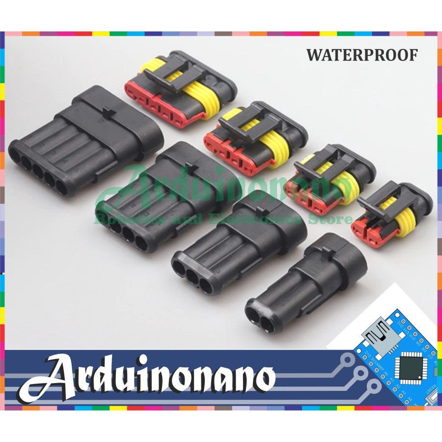 Jual 1set Socket 3 Pin Waterproof Anti Air Soket Konektor Mobil Motor ...