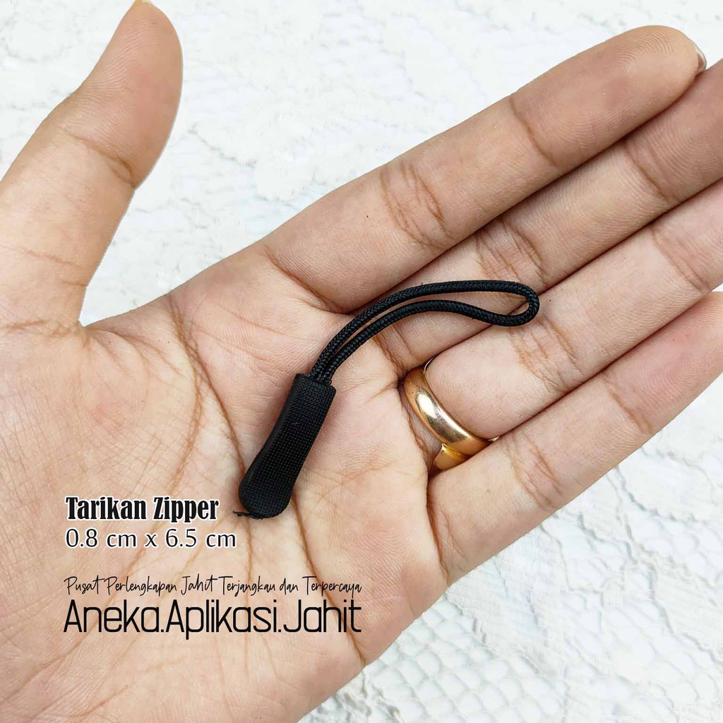 Jual -/+ 100 BIJI TALI TARIKAN ZIPPER TALI KEPALA SELETING TAS DAN ...