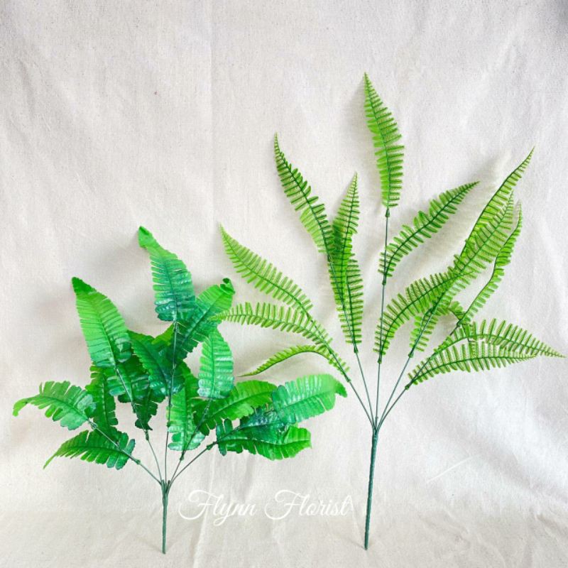 Jual Daun Pakis X5 kain: 55cm latex: 70cm (satuan) Daun Artificial ...