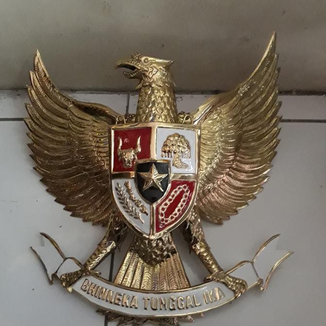 Jual Lambang garuda pancasila logam kuningan 60 cm AP049 | Shopee Indonesia