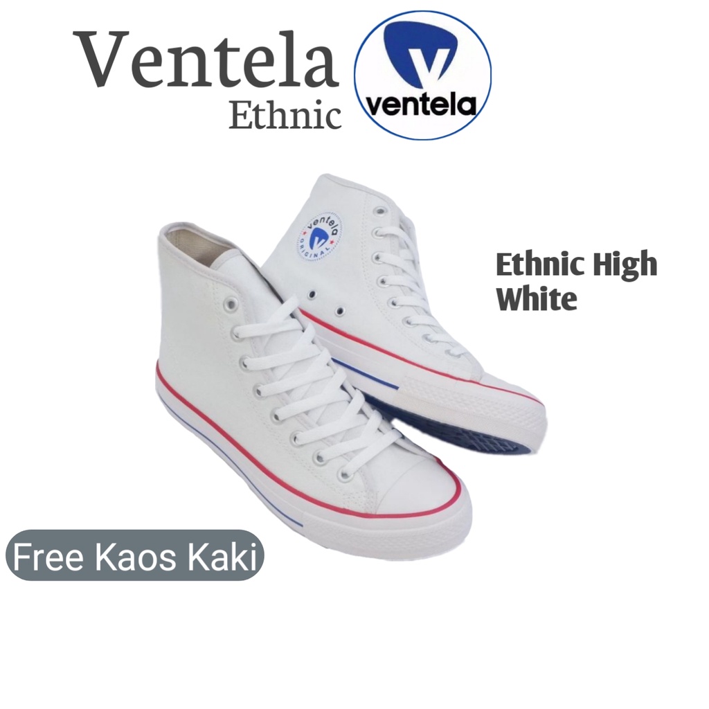 Jual Ventela Ethnic High White Original Vantela 70s High ventella Basic ...