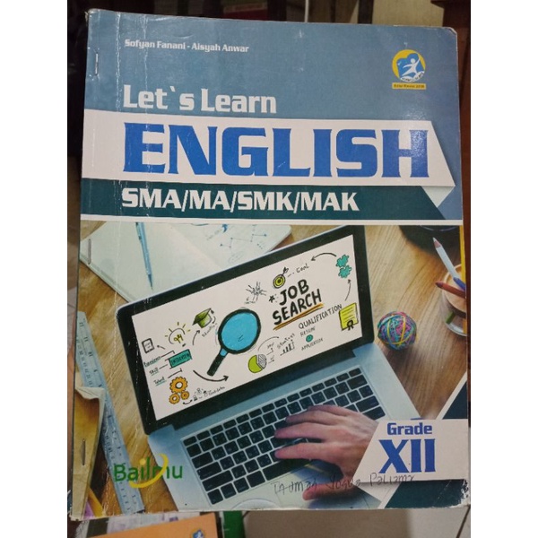 Jual BAHASA INGGRIS LET S LEARN ENGLISH UNTUK SMA KELAS 3 | Shopee Indonesia