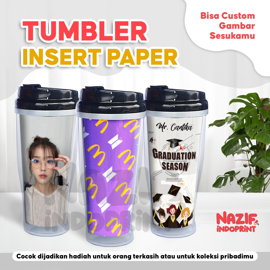 Jual Tumber Insert Paper Custom Design / Tumber BTS / Tumber NCT ...