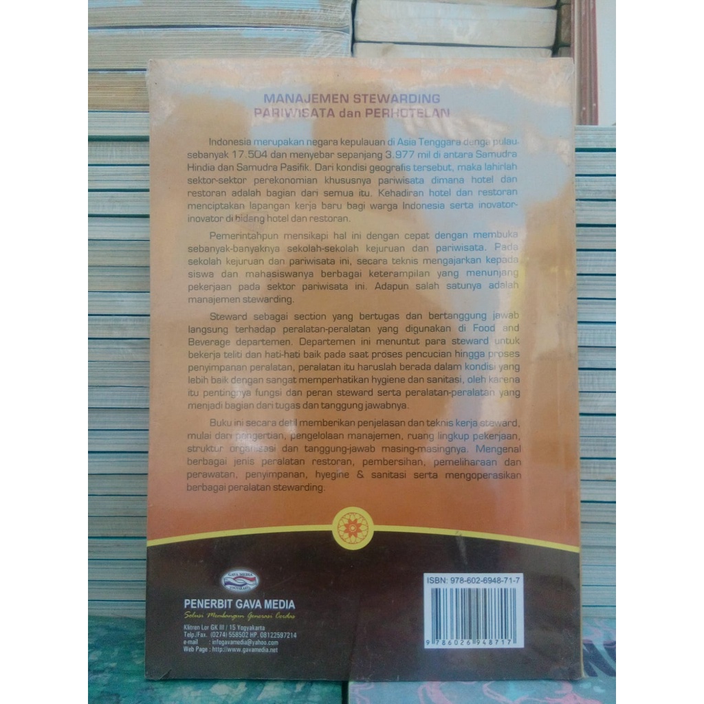 Jual BUKU MANAJEMEN STEWARDING PARIWISATA DAN PERHOTELAN | Shopee Indonesia
