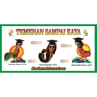 Jual banner / spanduk lucu / wisuda / ulang tahun / sidang design pecel ...