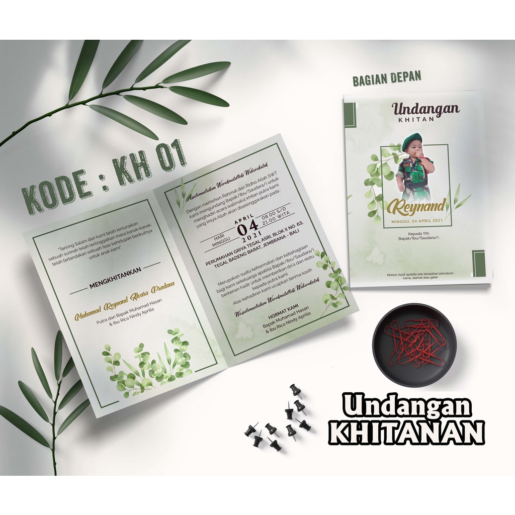 Jual Undangan hitan khitan pernikahan sunat cepat murah | Shopee Indonesia