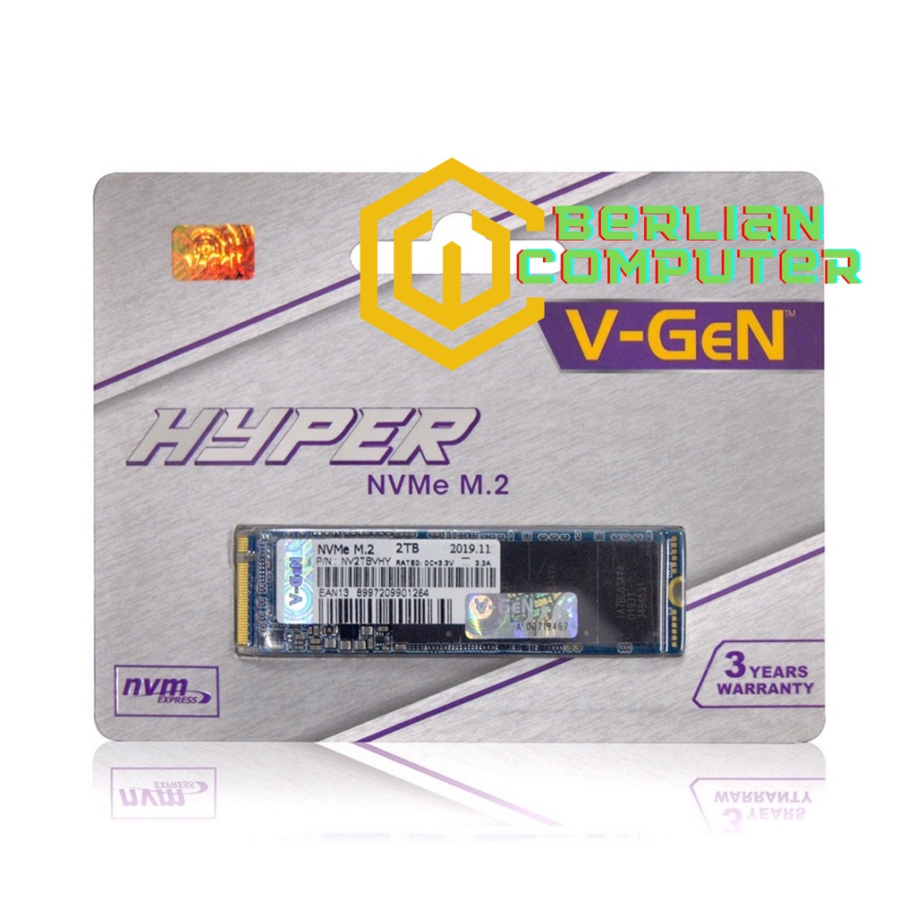 Jual Solid State Drive V-GeN 2TB M.2 NVMe PCIe Gen 3.0 SSD | Shopee ...