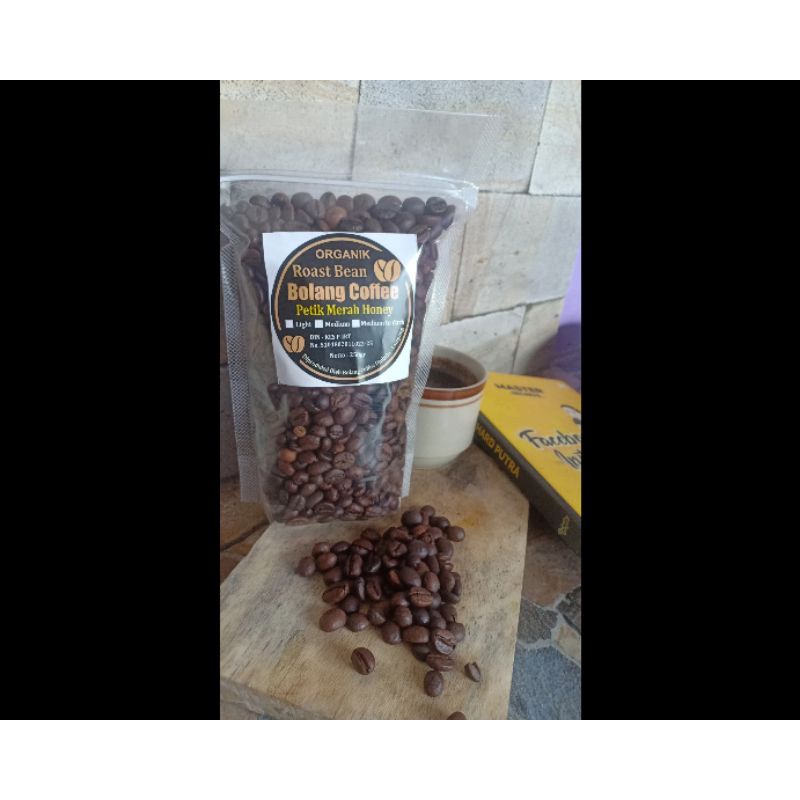 Jual roastbean petik merah honey organik ulubelu bolangcoffee(biji kopi ...