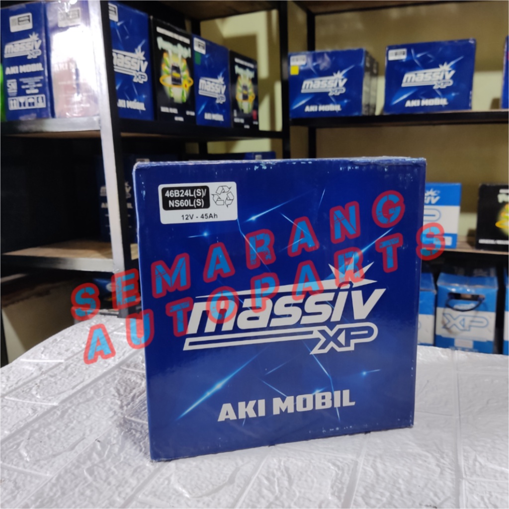 Jual ACCU AKI BASAH 46B24LS / NS60LS 12V 45Ah MASSIV XP | Shopee Indonesia