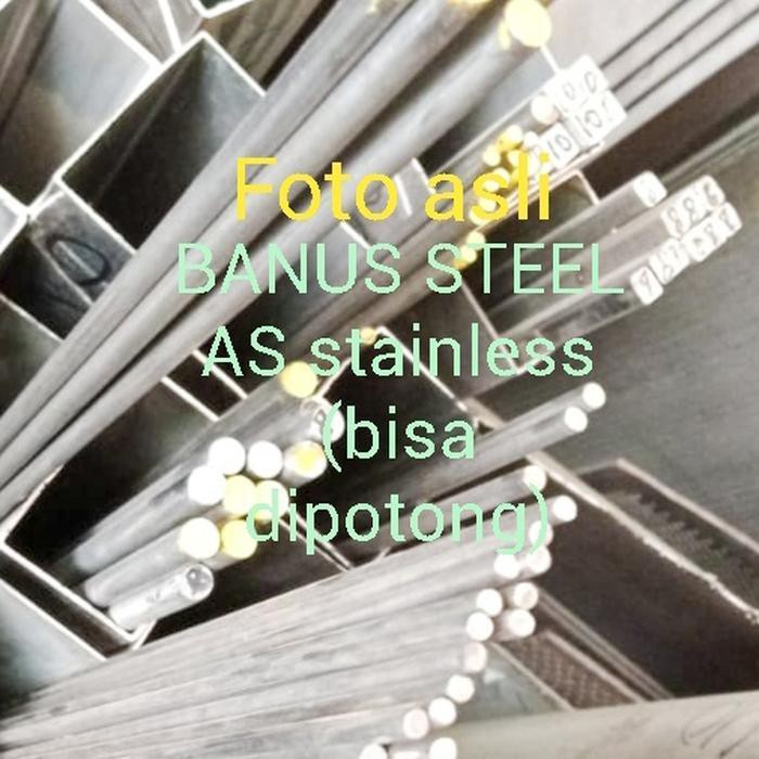 Jual AS stainless 20 mm x 1 meter 304 as behel bulat solid stainless spa | Shopee Indonesia