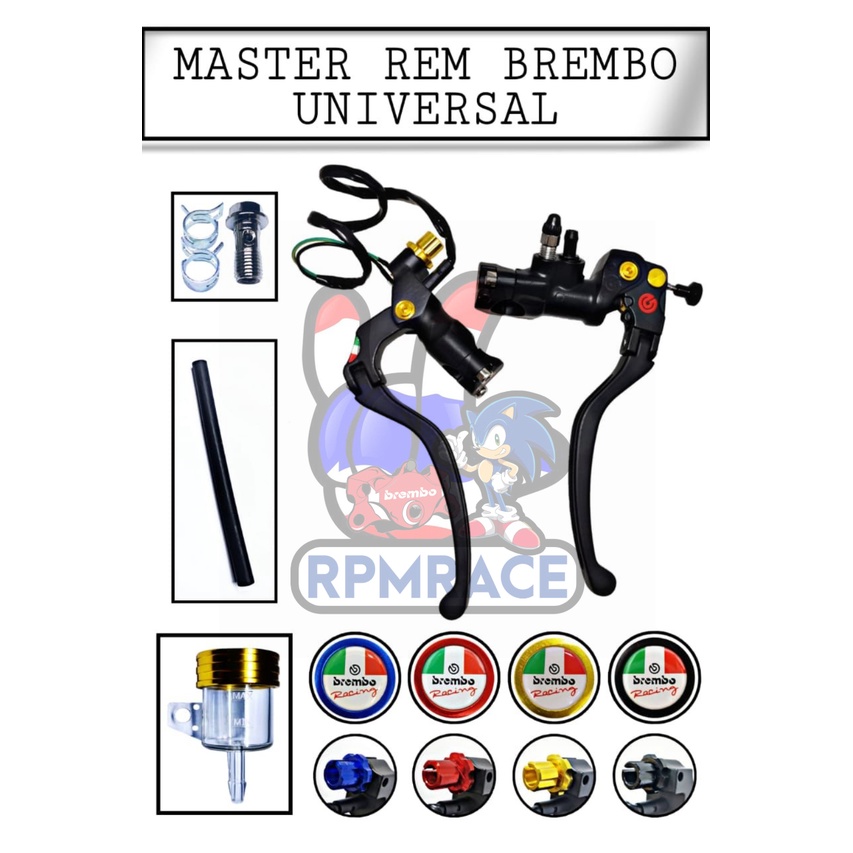Jual Master Rem Set Kiri Kanan Itali Model Izumi Tabung Stelan Warna ...