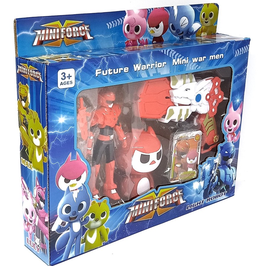 Jual mainan robot rangers robot mini force / robot squad ligt robot ...