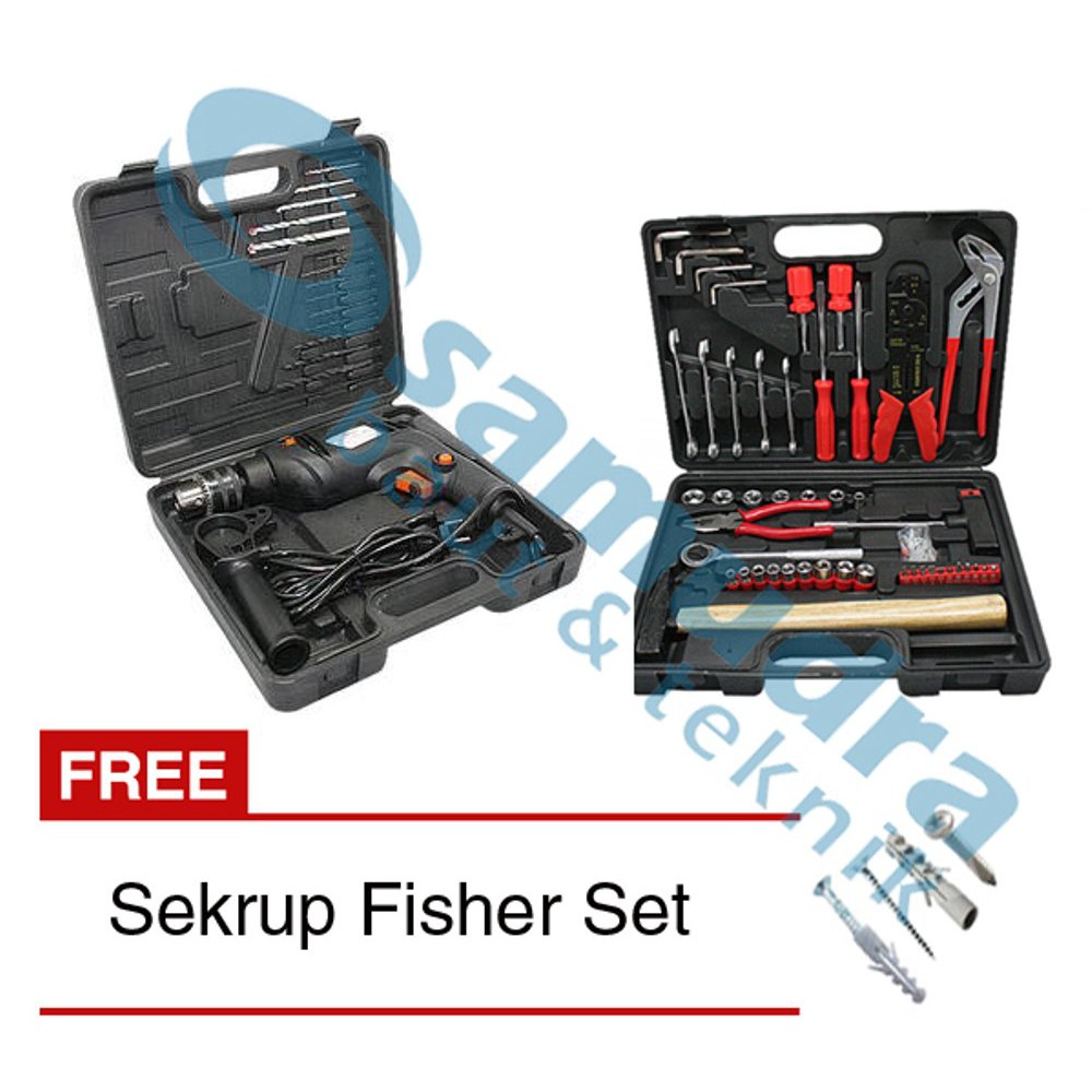 Jual Jual Mesin Bor Tembok 13 mm XANDER Tool Kit KENMASTER Sekrup ...
