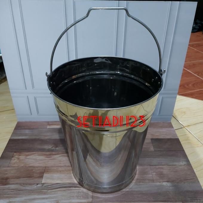 Jual Ember Stainless Tebal Kapasitas 20 Liter | Shopee Indonesia